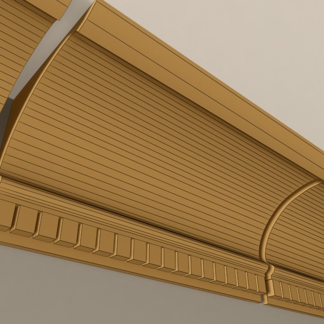 Interior Cornice Molding 3d Dxf
