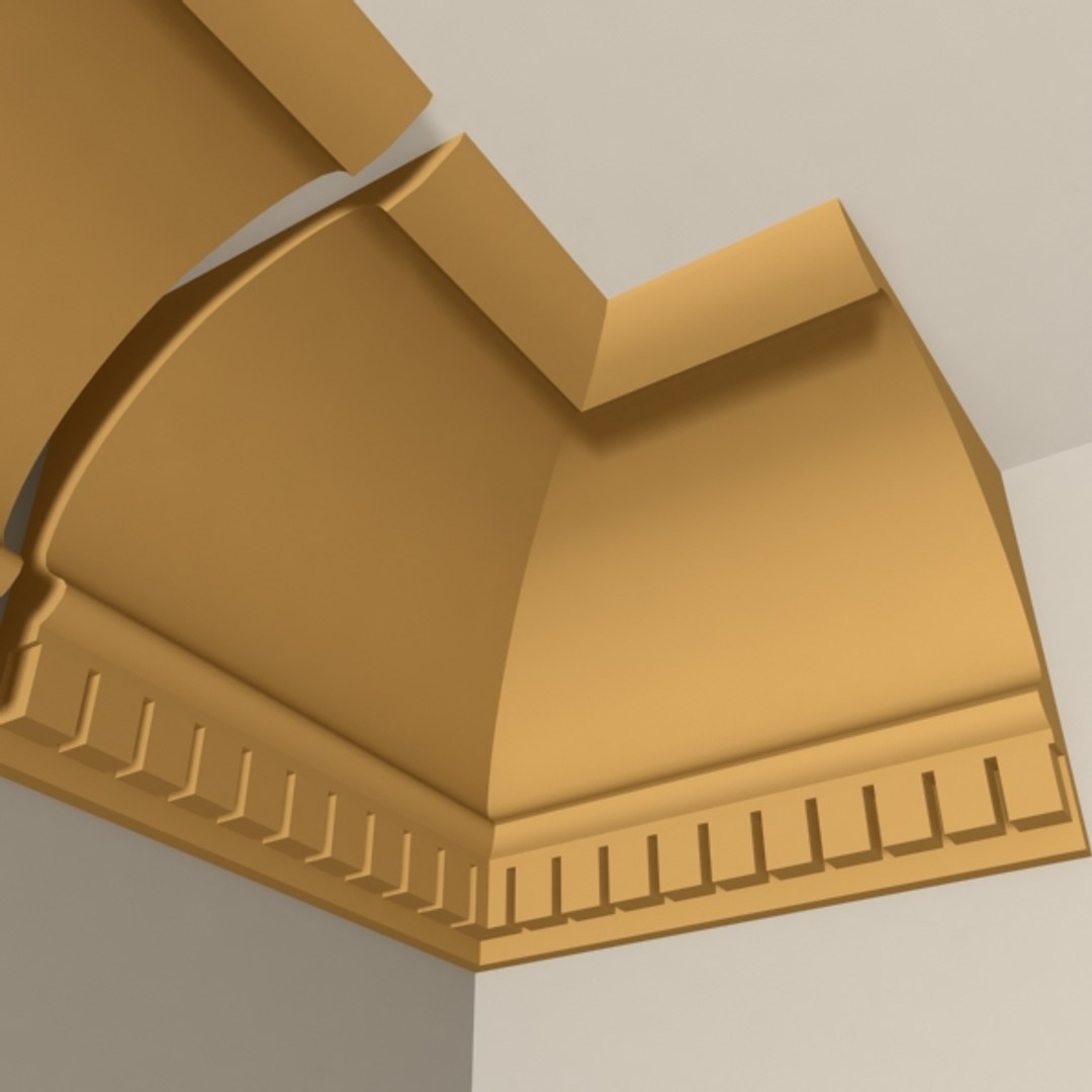 Interior Cornice Molding 3d Dxf