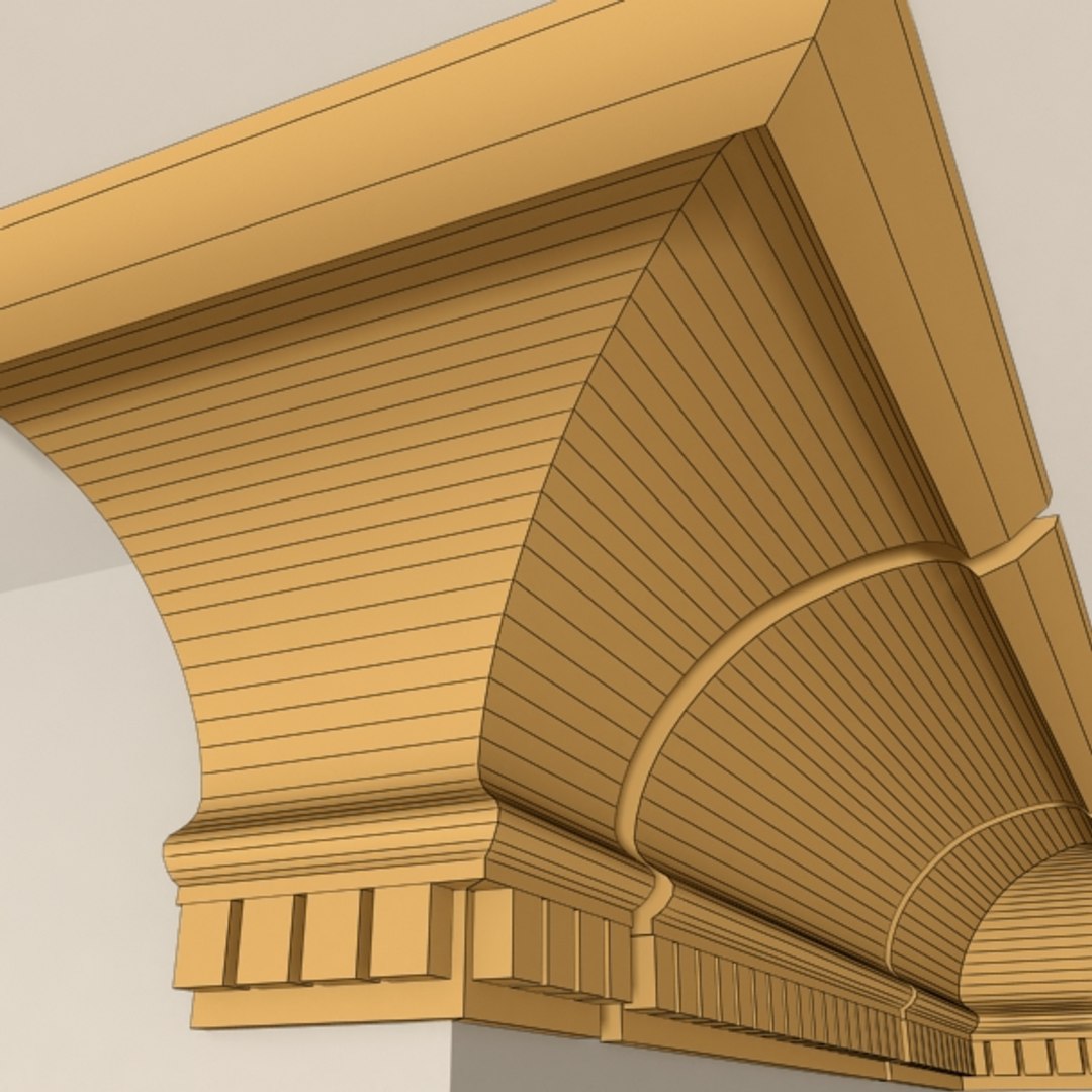 Interior Cornice Molding 3d Dxf