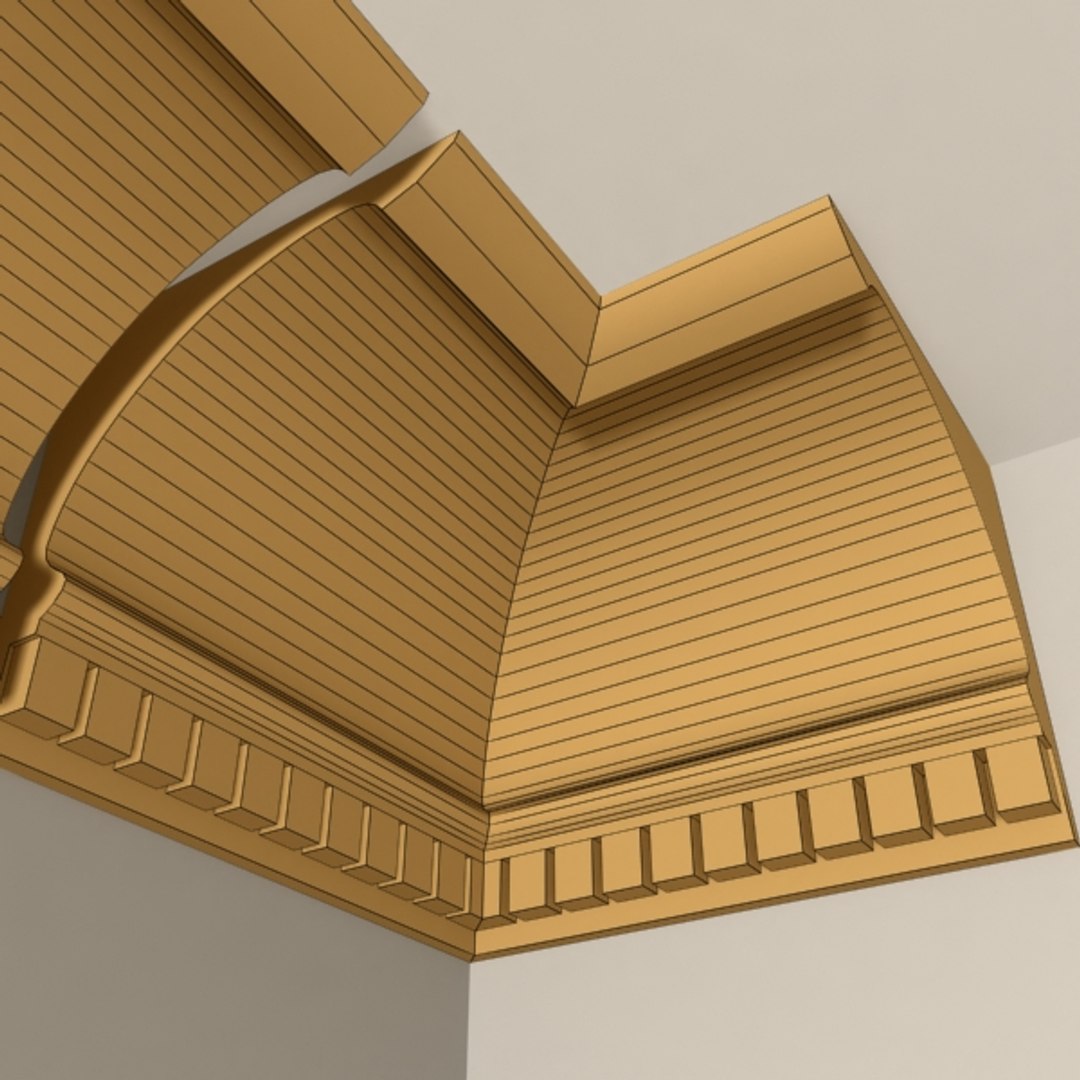 Interior Cornice Molding 3d Dxf