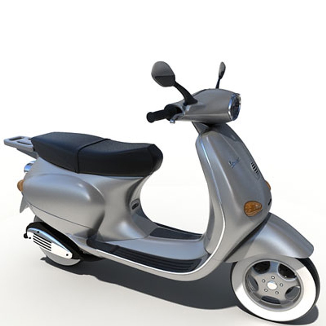 Scooter Vespa Motorcycle 3d Model