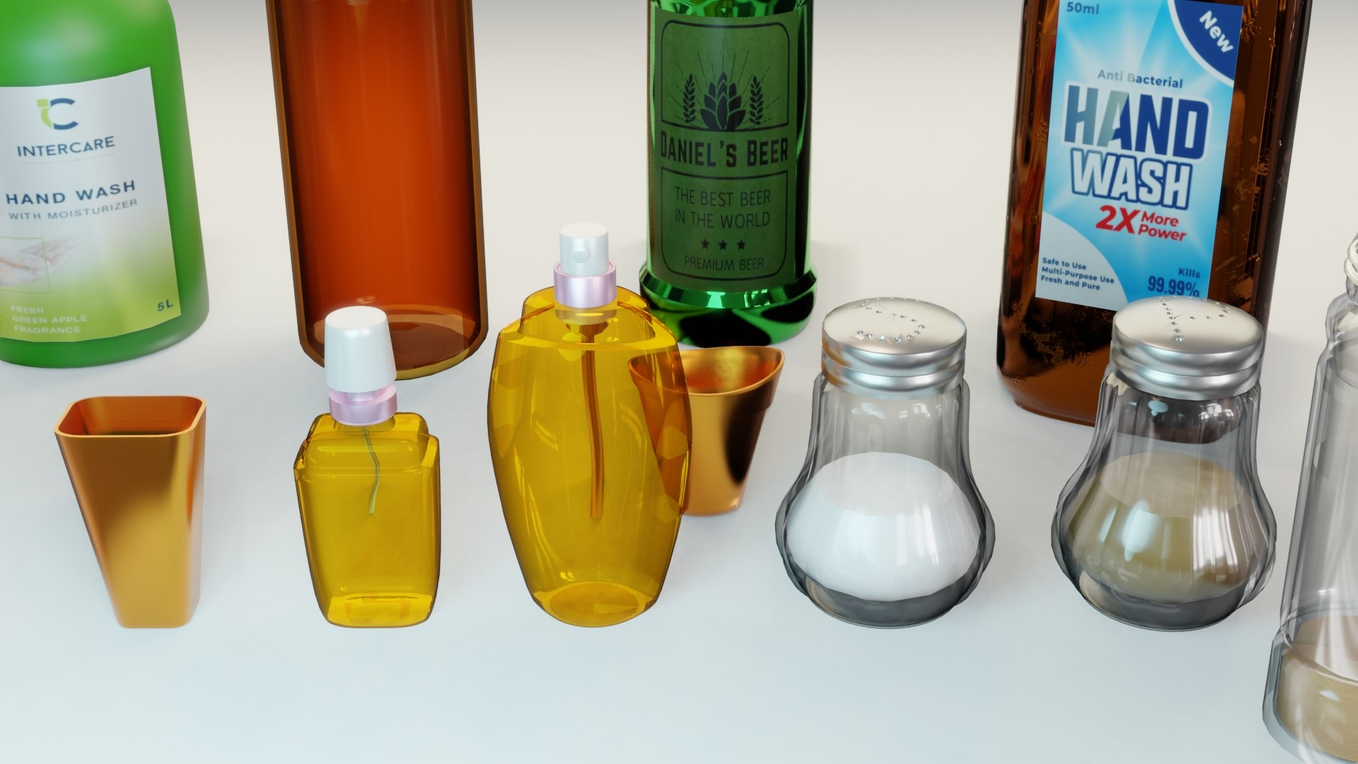 3D Model Bottle Collection - TurboSquid 2030417