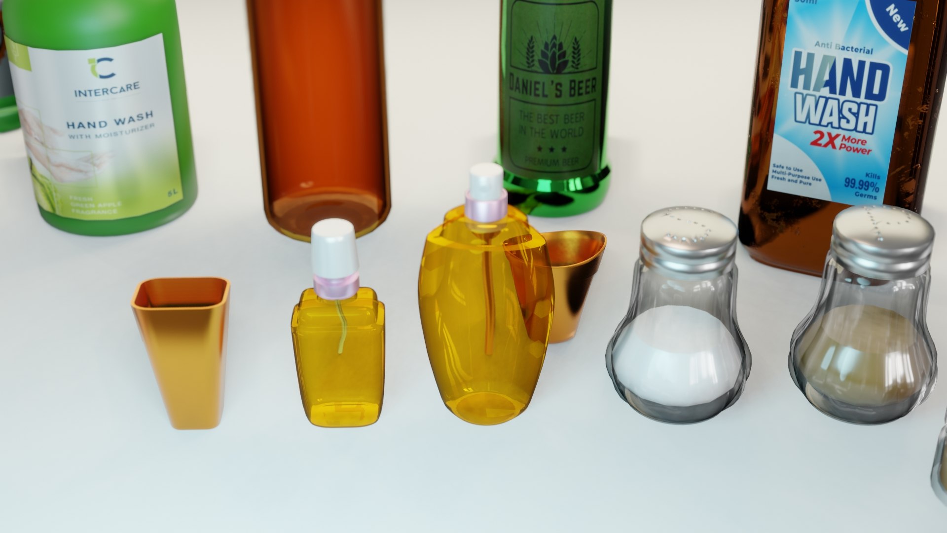 3D Model Bottle Collection - TurboSquid 2030417