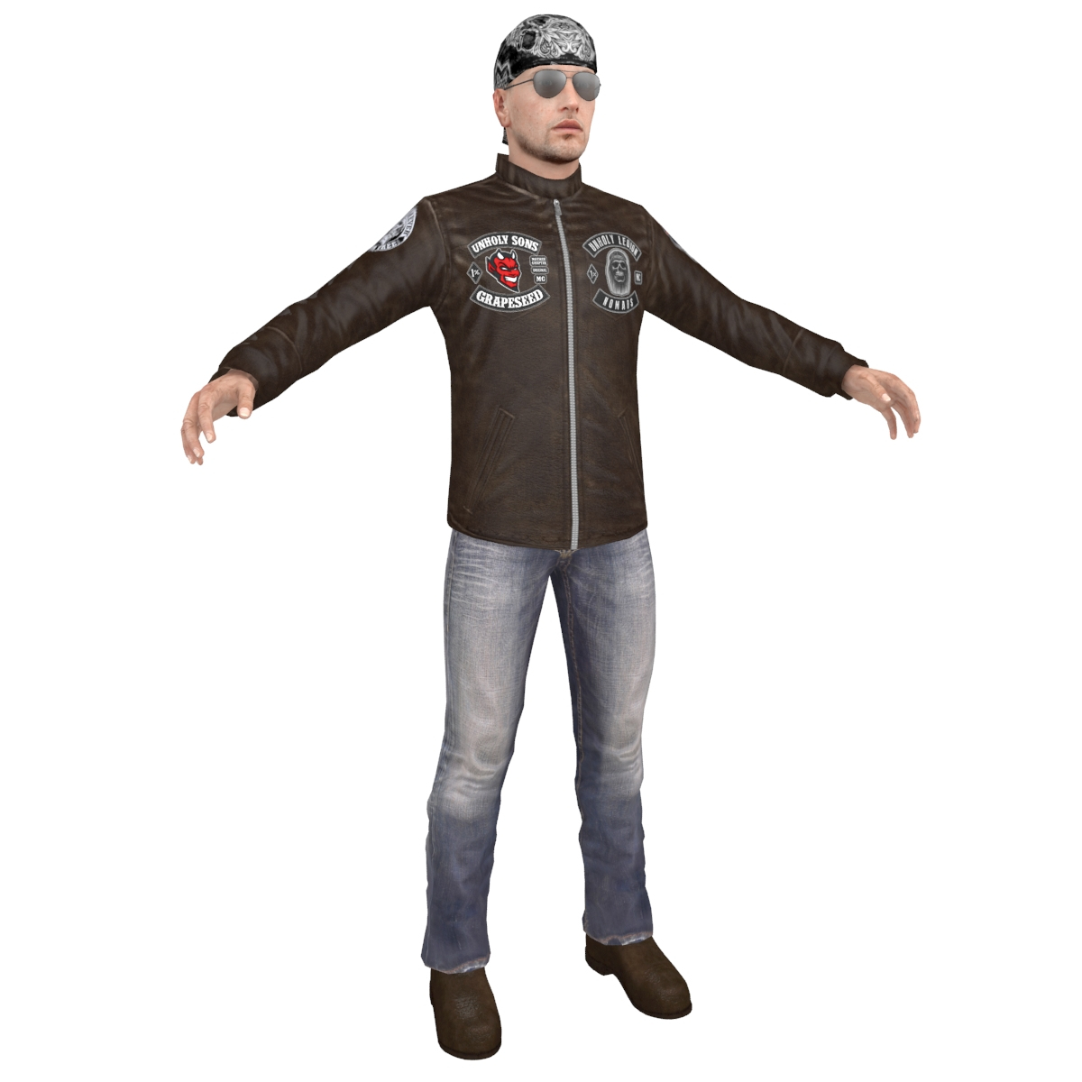 Rigged biker 2 3D model - TurboSquid 1355948