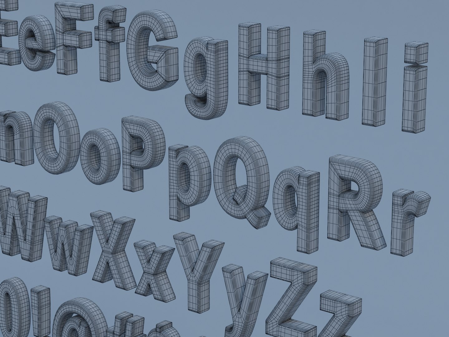 3D Letters Symbols - TurboSquid 1360146