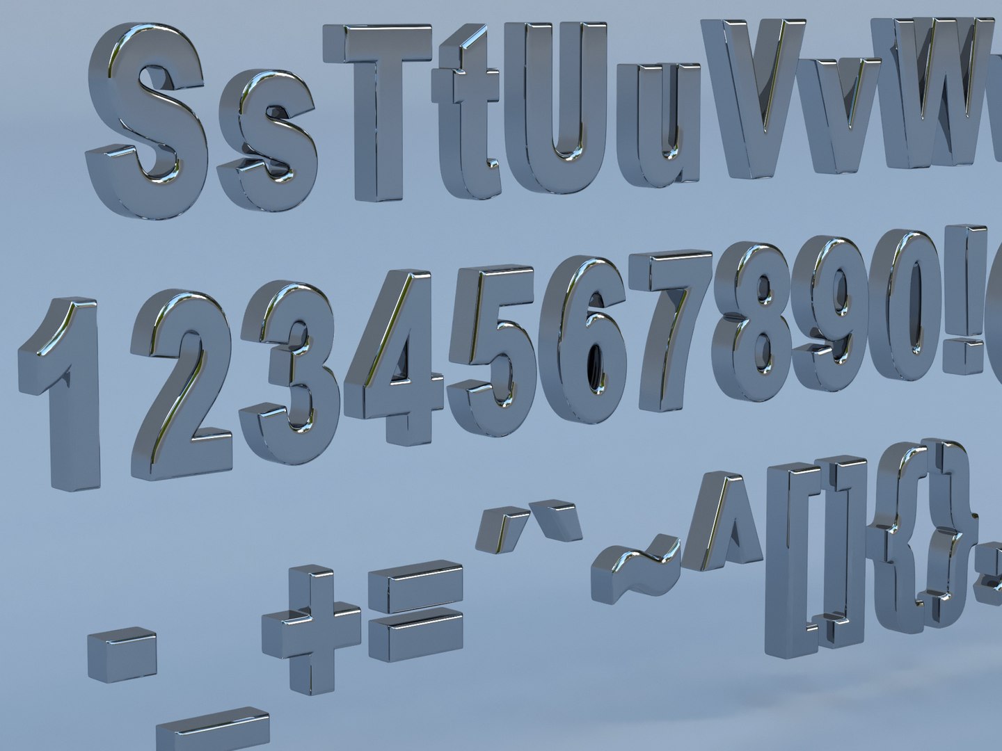 3D Letters Symbols - TurboSquid 1360146