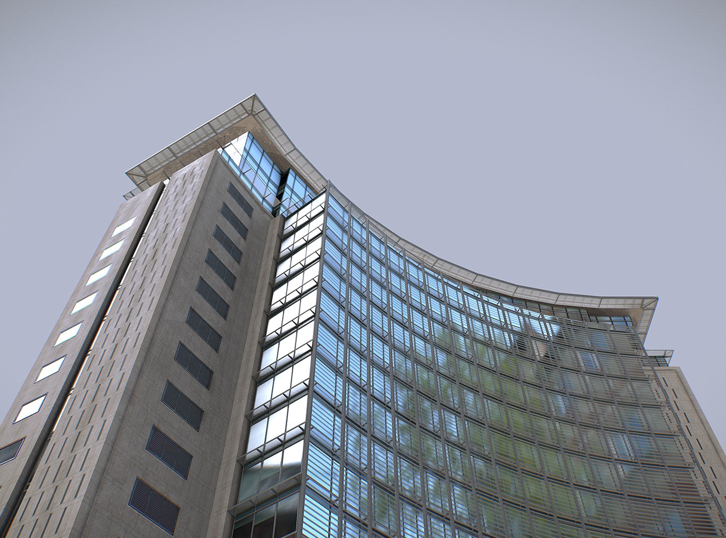 low-poly empress state building 3d model