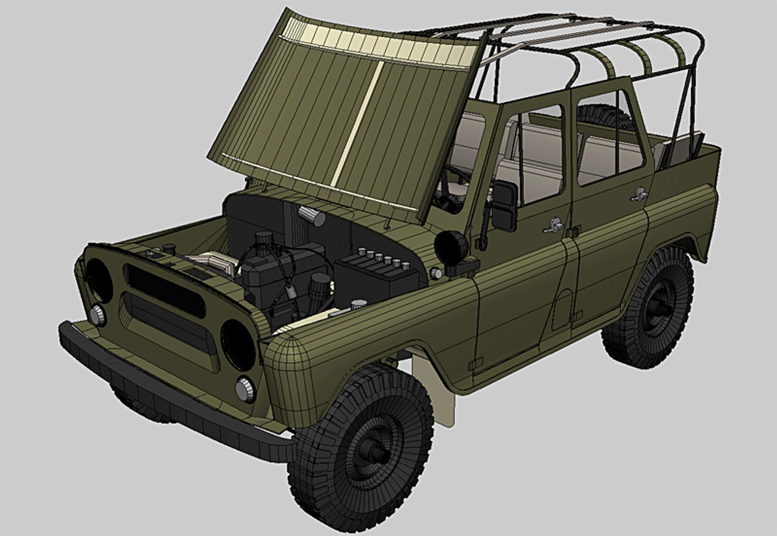 Maya Soviet Russian Vehicle