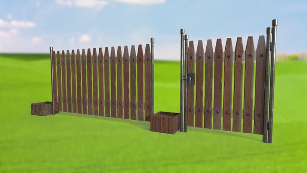 Wooden Fence STL Models for Download | TurboSquid