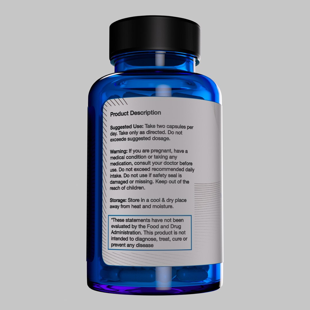 3D Diet Pill Bottle - Cinema 4D And Octane Model - TurboSquid 2214048