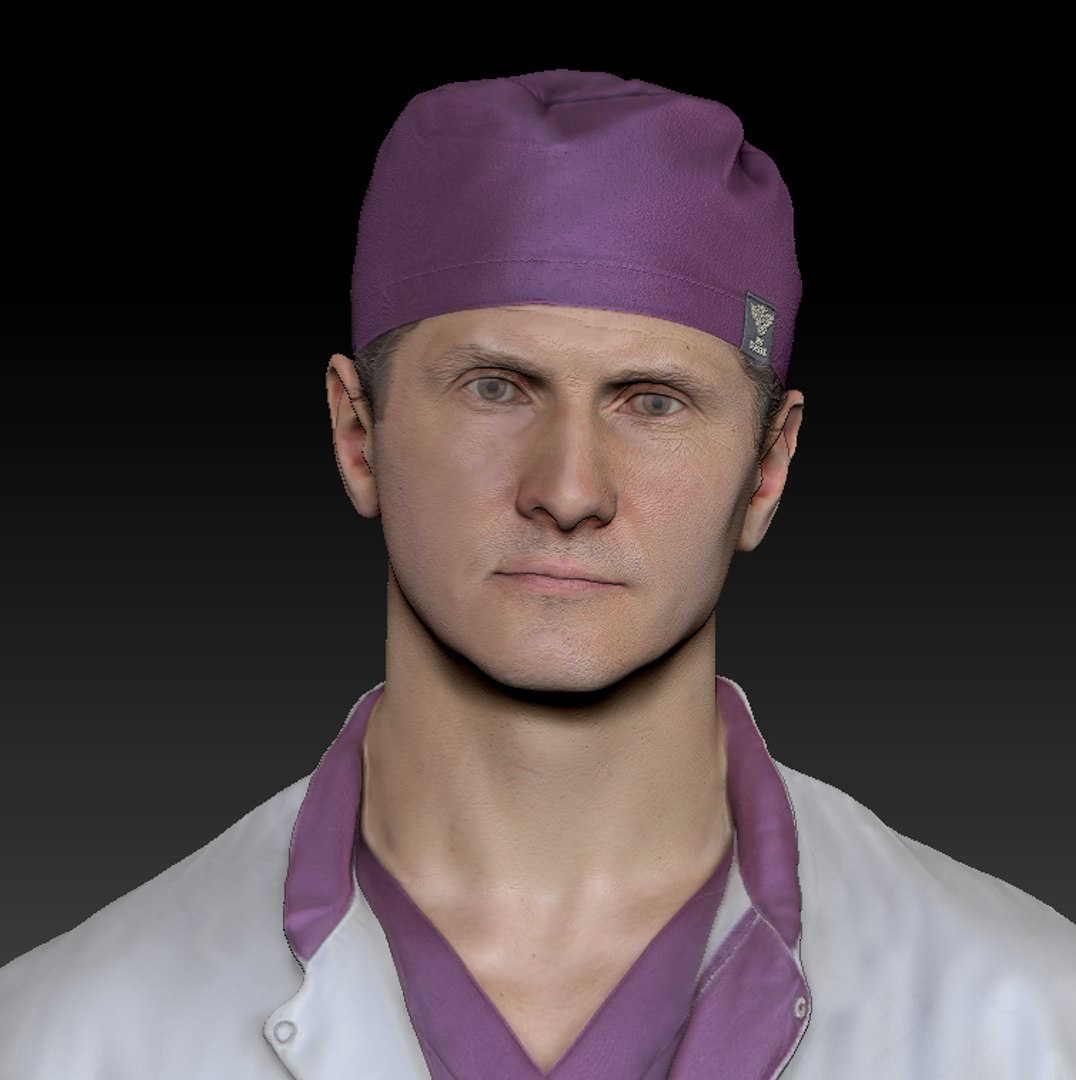 3D Male Medical Doctor In A-pose 355 Model - TurboSquid 1844865