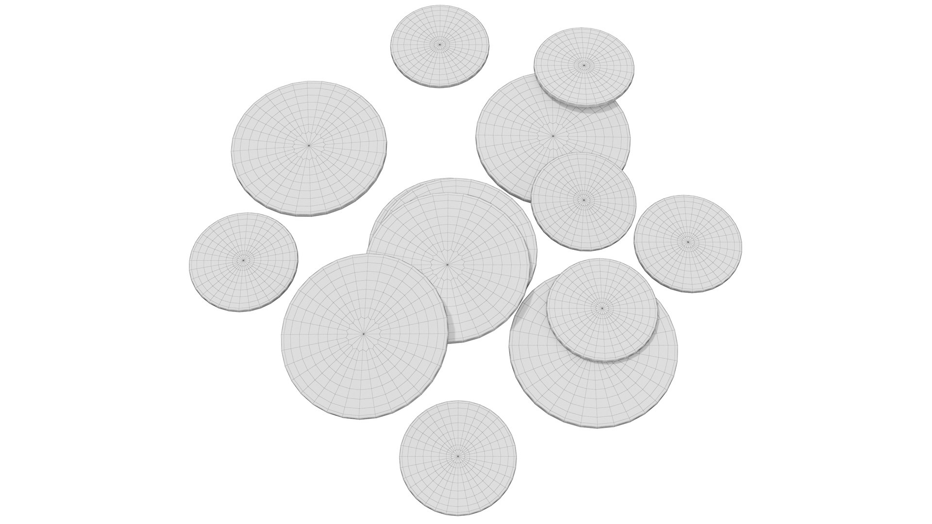 3D Ferrantelli Wooden Plates Set Model - TurboSquid 1963381