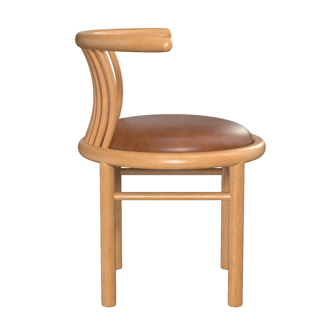 Mathilde Leather Dining Chair PBR 3D Model - TurboSquid 2160170