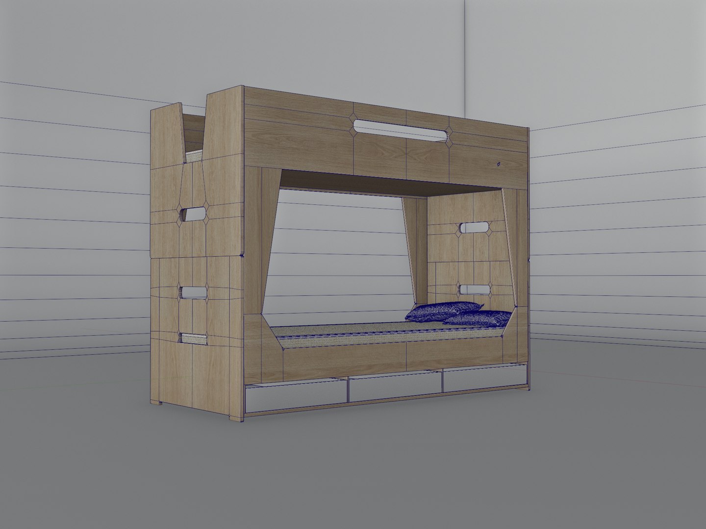 3D LoLo Bunk Bed Model - TurboSquid 1808105