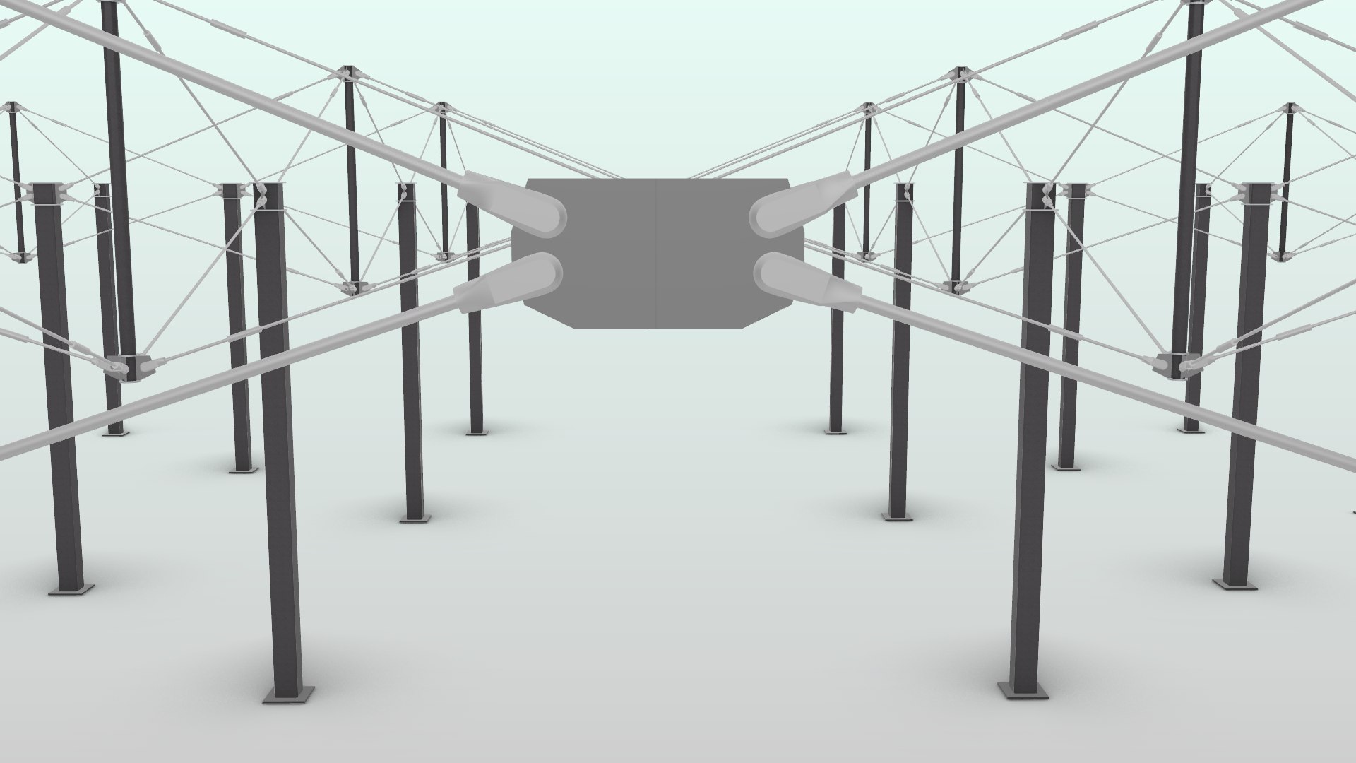 3D steel tension structure model - TurboSquid 2056119