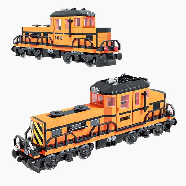 modelo 3d Tren Lego Locomotora 80060 - TurboSquid 2259162