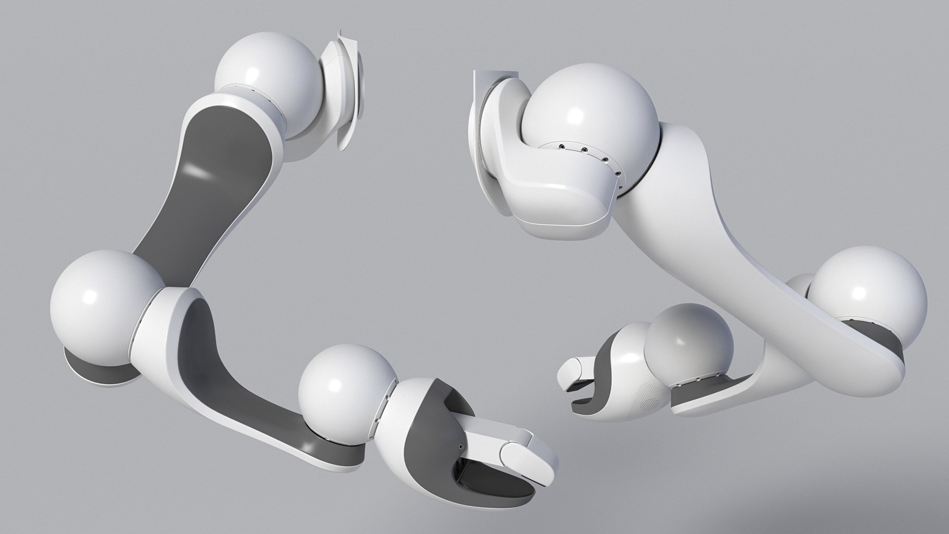 3D Model 4 Arm Robot Careobot - TurboSquid 1602850
