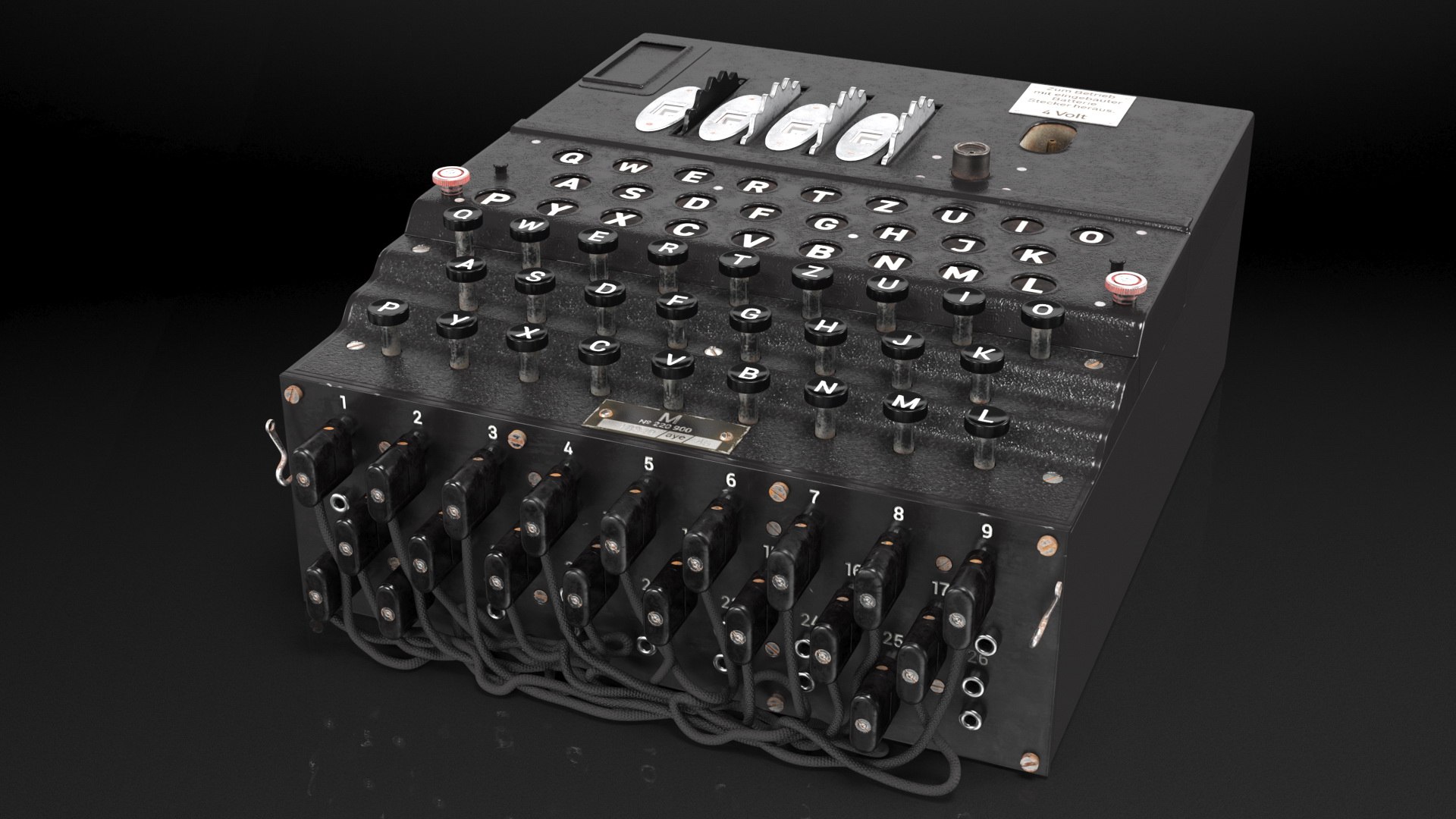 3D Enigma M4 Cipher Machine - TurboSquid 1851816