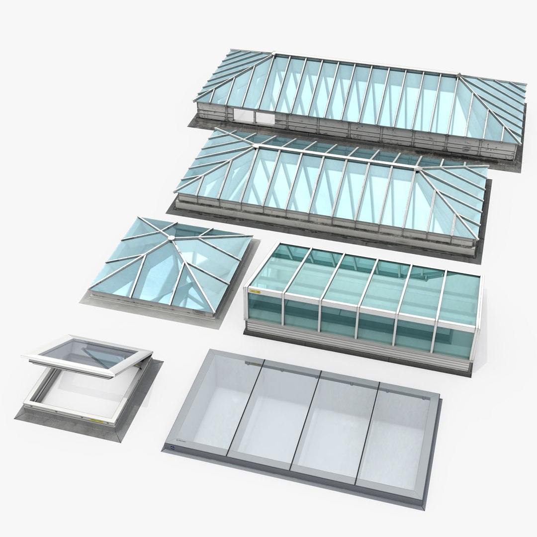 Rooftop Skylights Model - TurboSquid 1361767