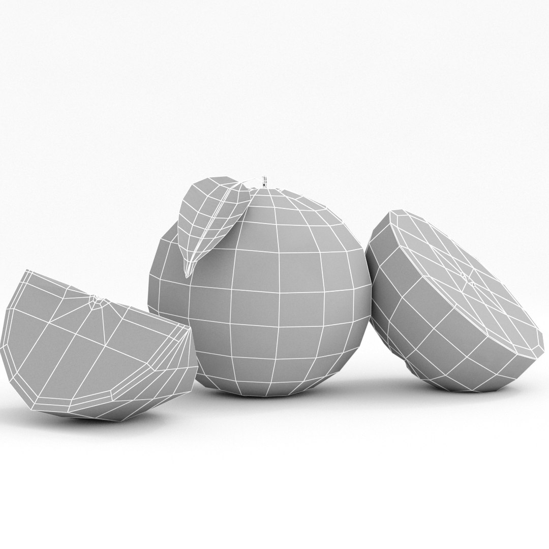 3D orange model - TurboSquid 1160465