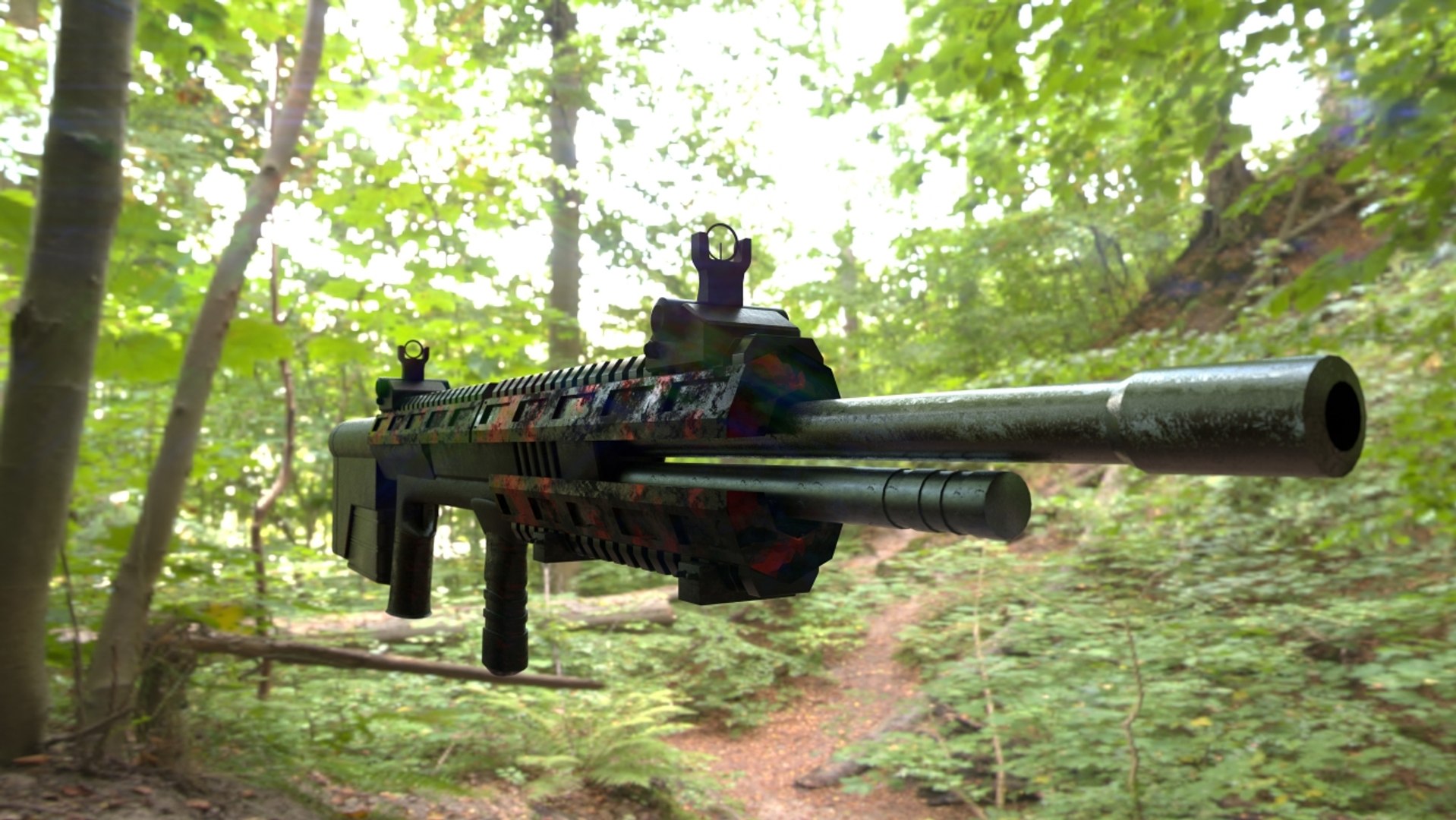 Prototype Gun Pbr 3D - TurboSquid 1583697