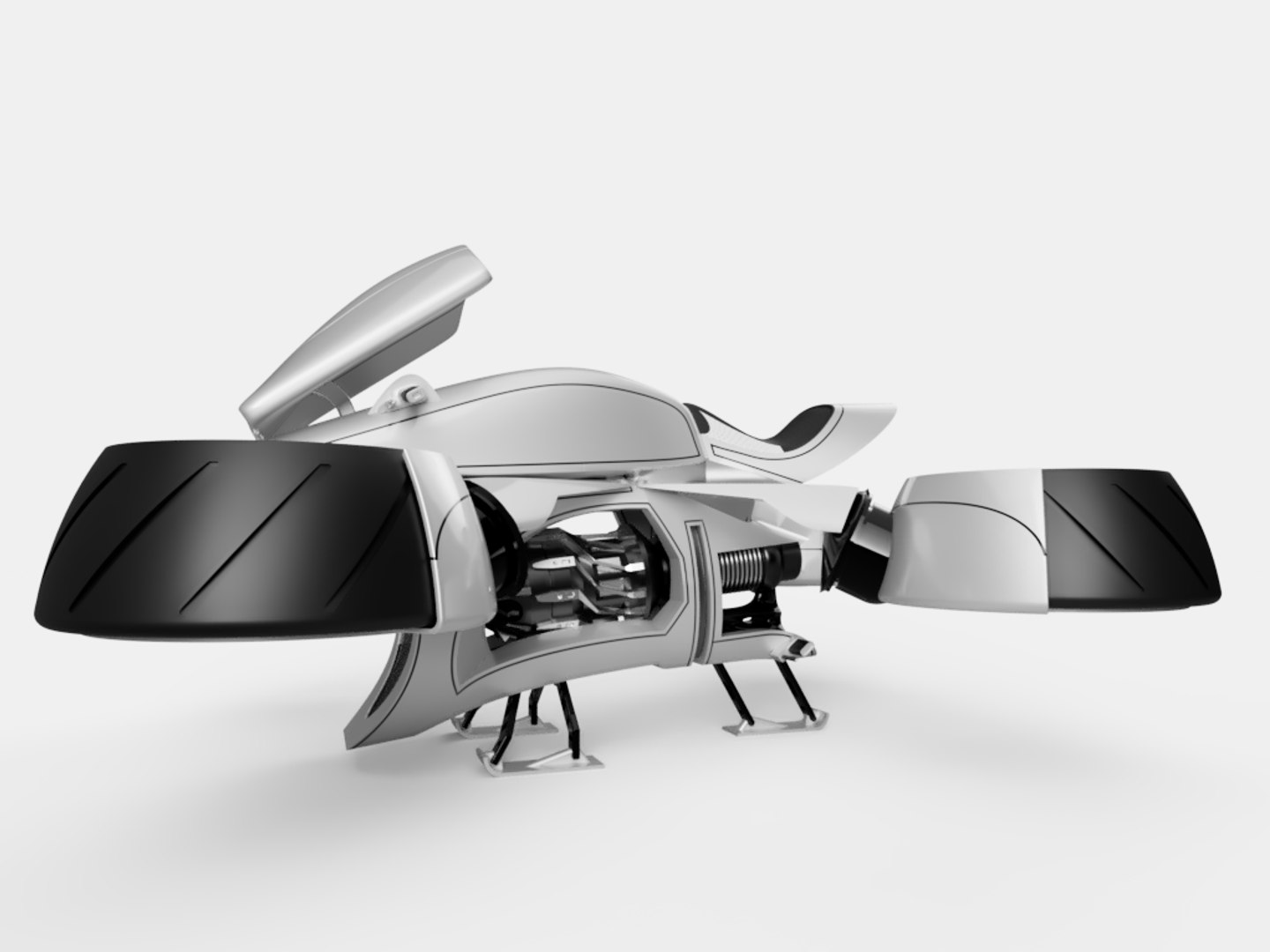 Quadcopter Vehicle 3D Model - TurboSquid 1635674