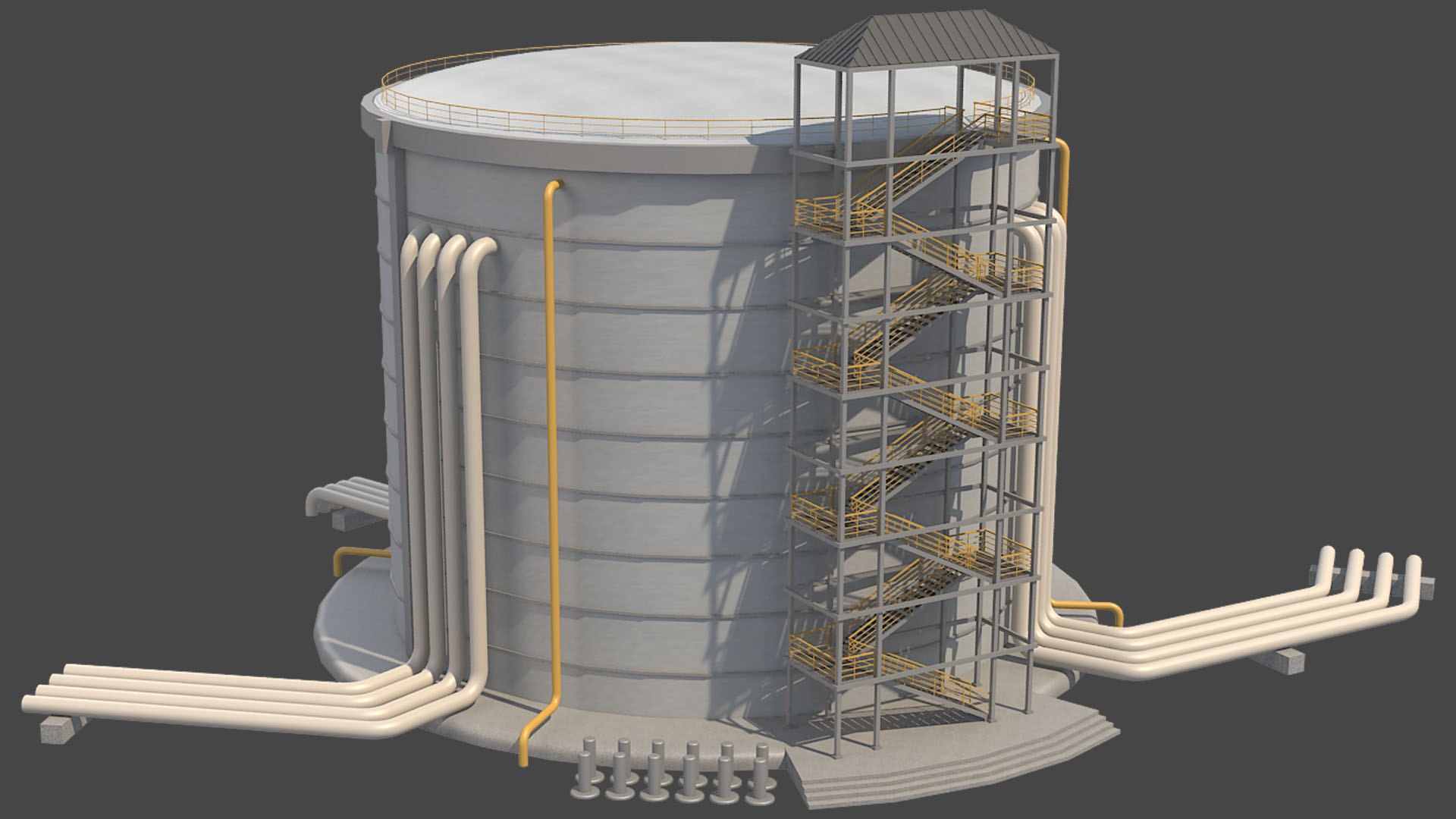 Industrial Silo Model - TurboSquid 1328686