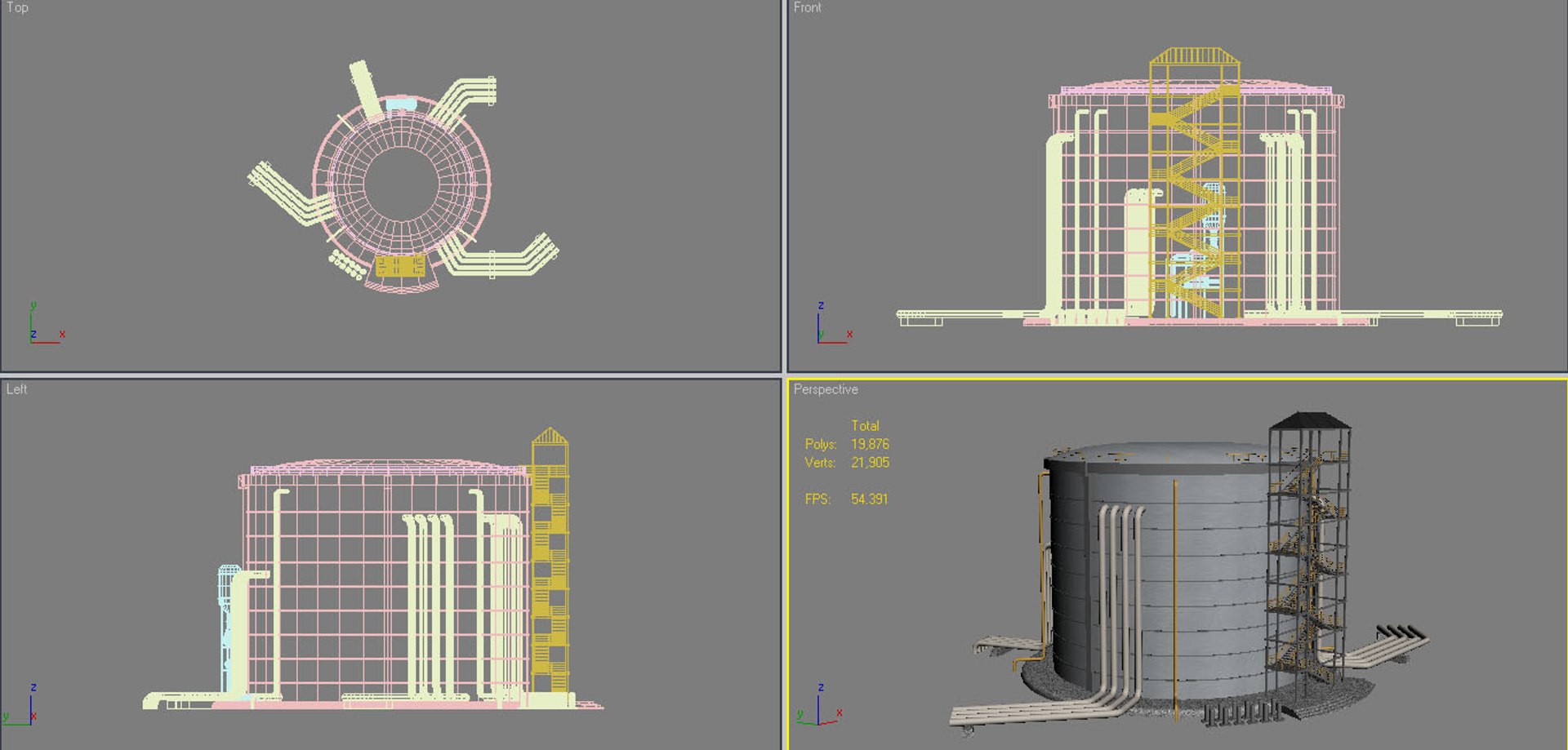 Industrial Silo Model - TurboSquid 1328686