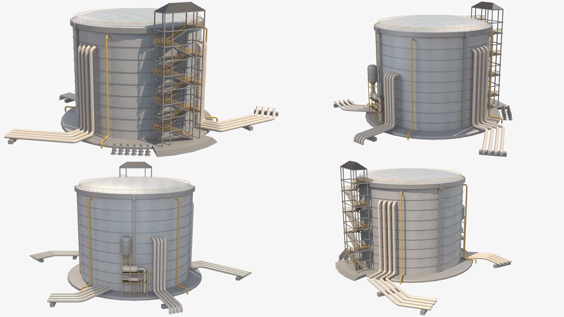 Industrial Silo Model - TurboSquid 1328686