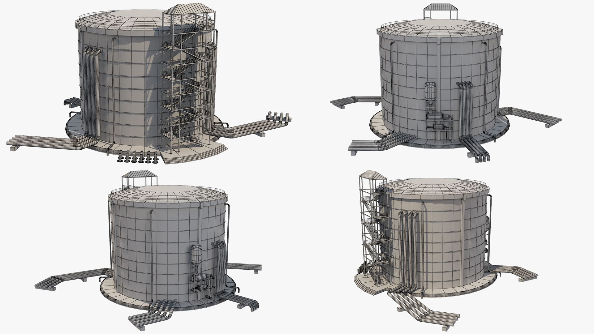 Industrial Silo Model - TurboSquid 1328686