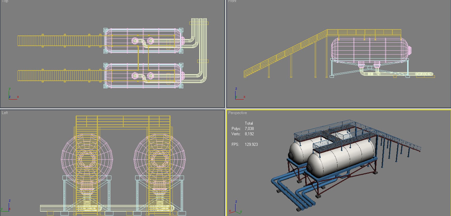 Industrial Silo Model - TurboSquid 1328686