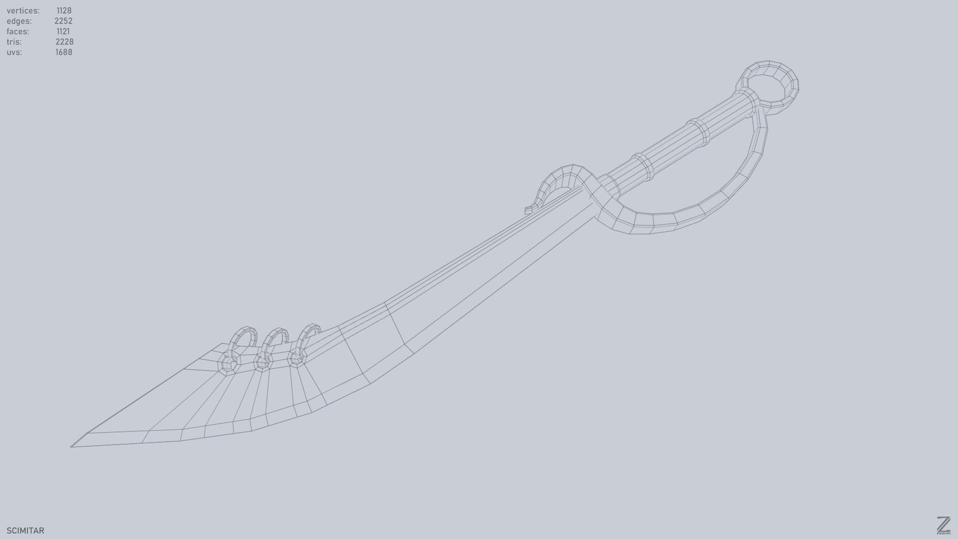 Scimitar Model - TurboSquid 2234855