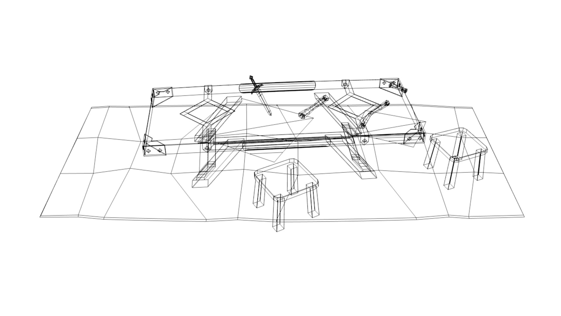 Medieval table games asset model - TurboSquid 1337787