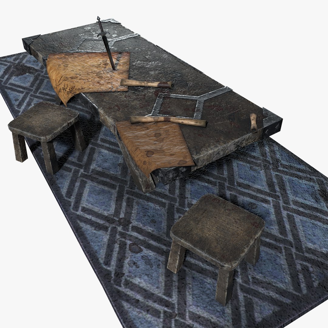Medieval table games asset model - TurboSquid 1337787