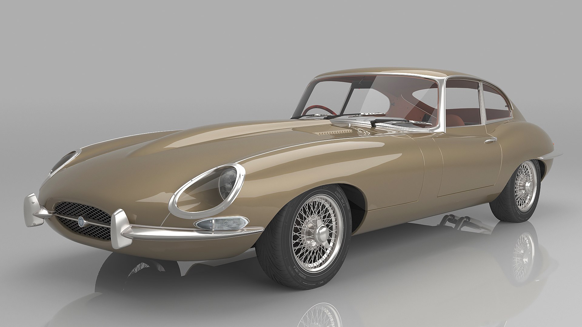 1961 Jaguar E-type S1 3D Model - TurboSquid 2398676