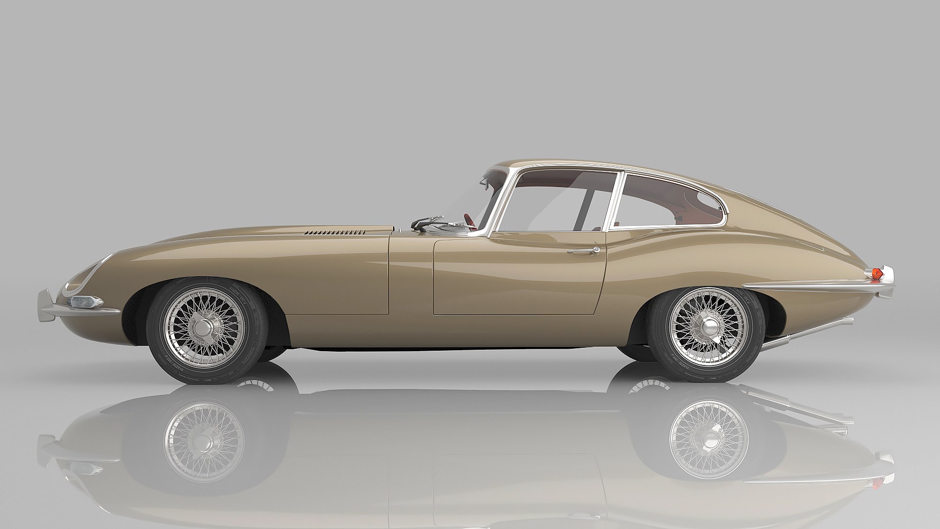 1961 Jaguar E-type S1 3D Model - TurboSquid 2398676