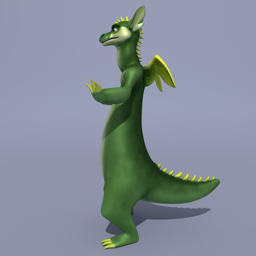 3d Model Character Cartoon Dragon