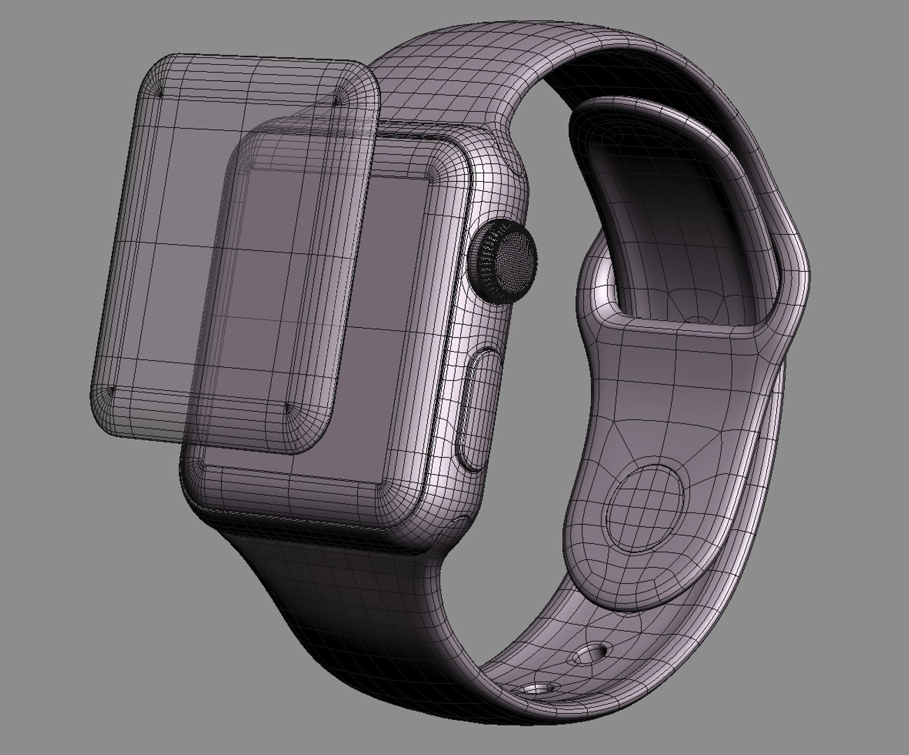 3d apple iwatch 38mm gold model