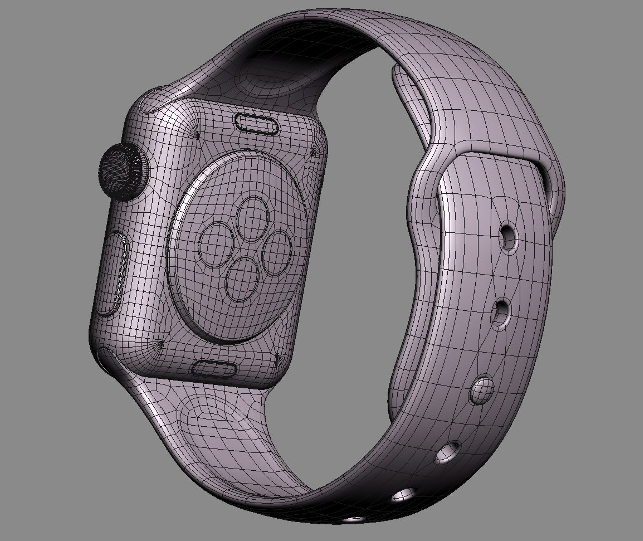 3d apple iwatch 38mm gold model