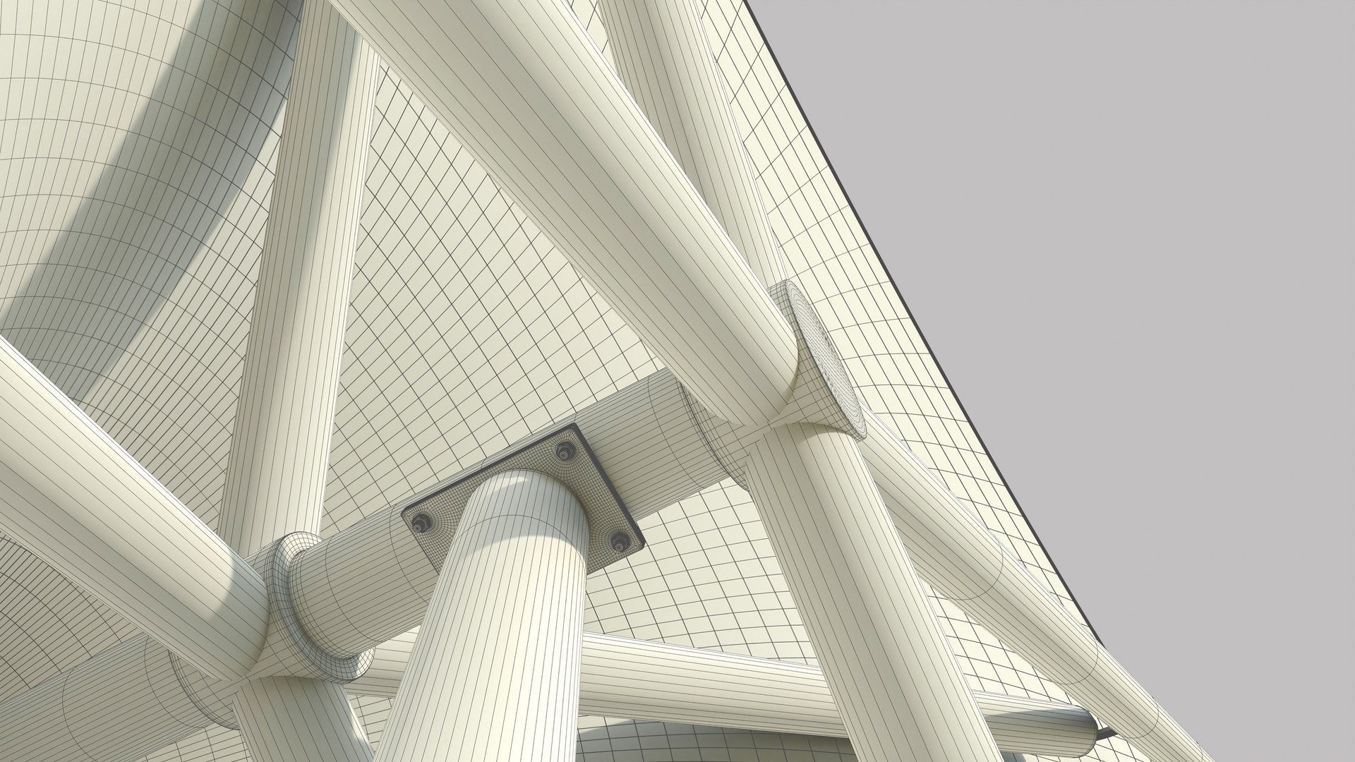 3D Tensile Structure Tent Model - TurboSquid 2374379