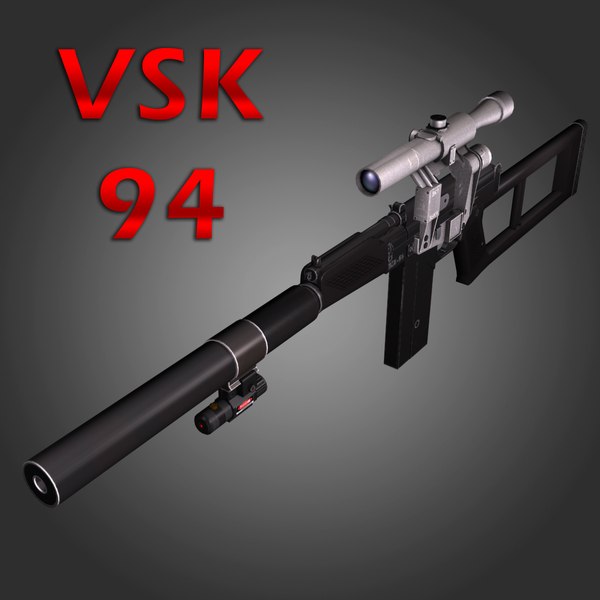 3dsmax vsk-94 sniper rifle