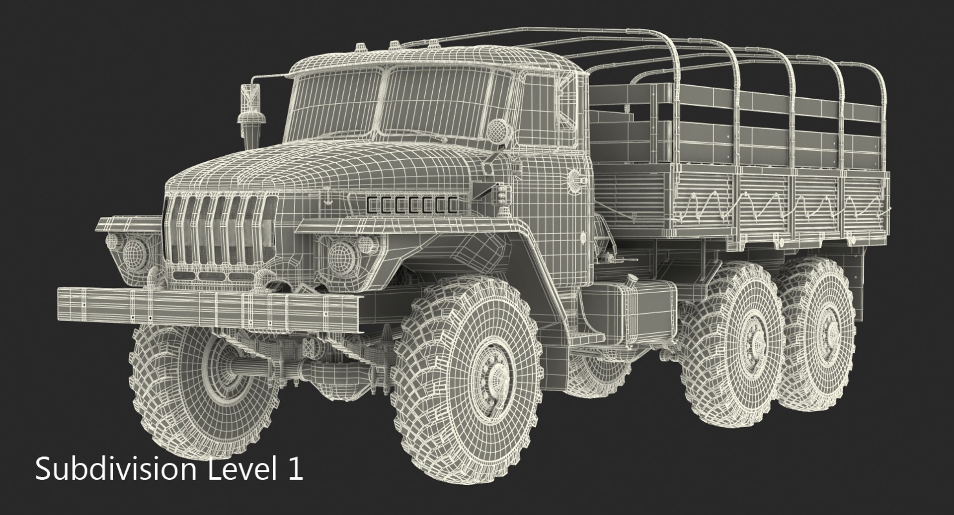 Ural 4320 truck 6x6 3D - TurboSquid 1193988