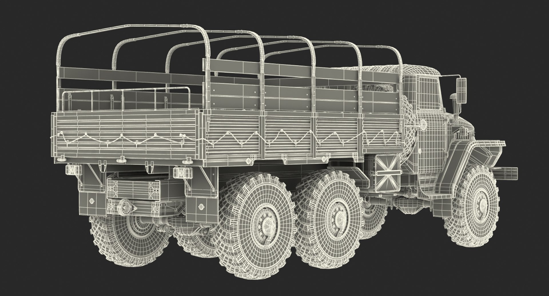 Ural 4320 truck 6x6 3D - TurboSquid 1193988
