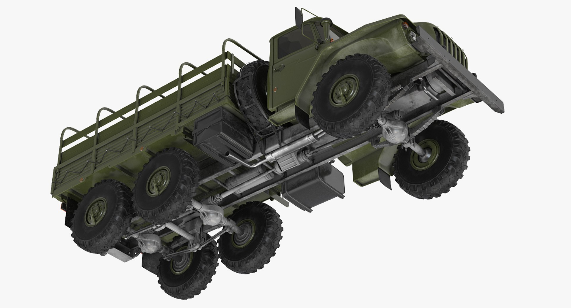 Ural 4320 Truck 6x6 3D - TurboSquid 1193988