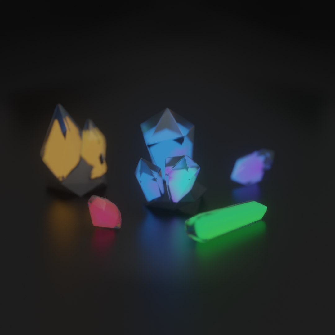 3D Low Poly Crystals Model - TurboSquid 1907074