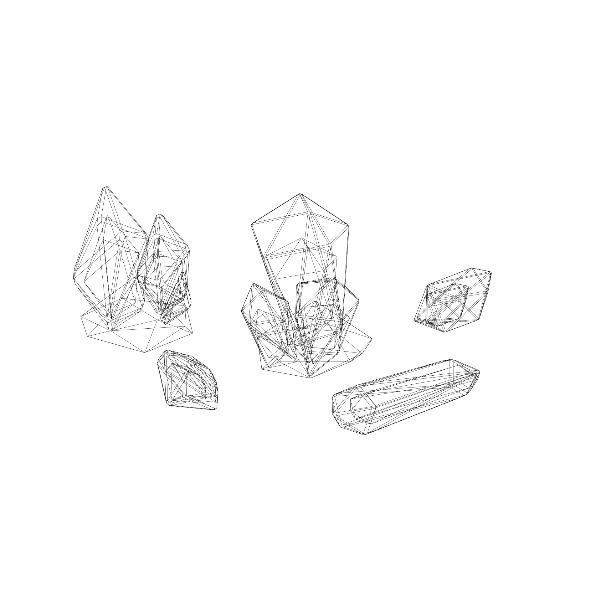 3D Low Poly Crystals model - TurboSquid 1907074