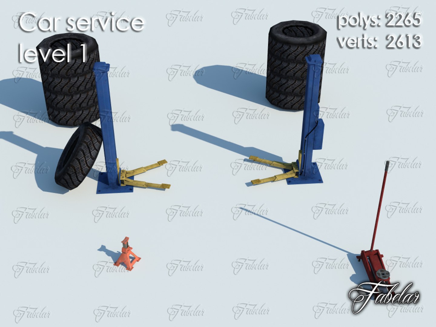 3d car service level 1 model
