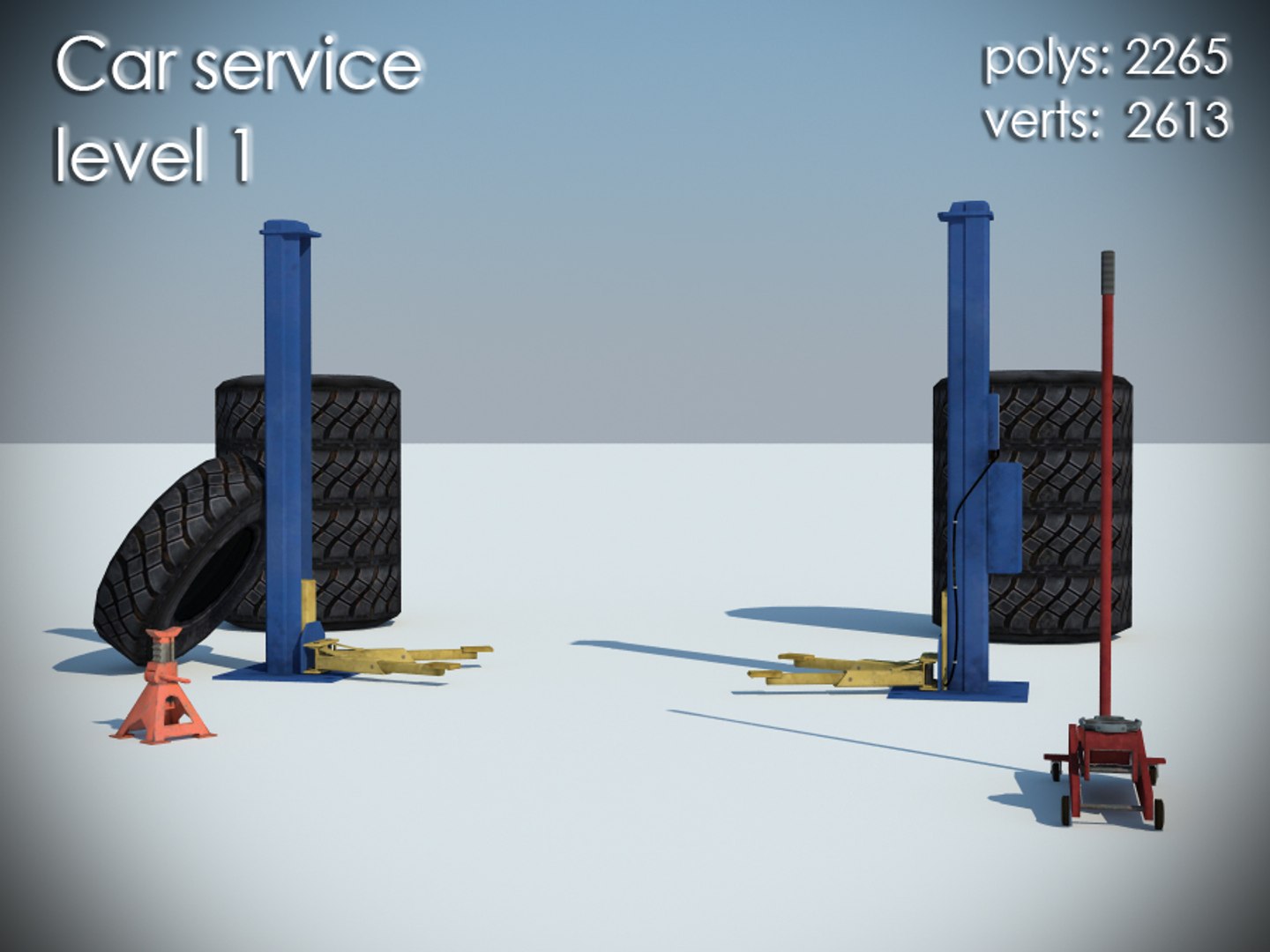 3d car service level 1 model