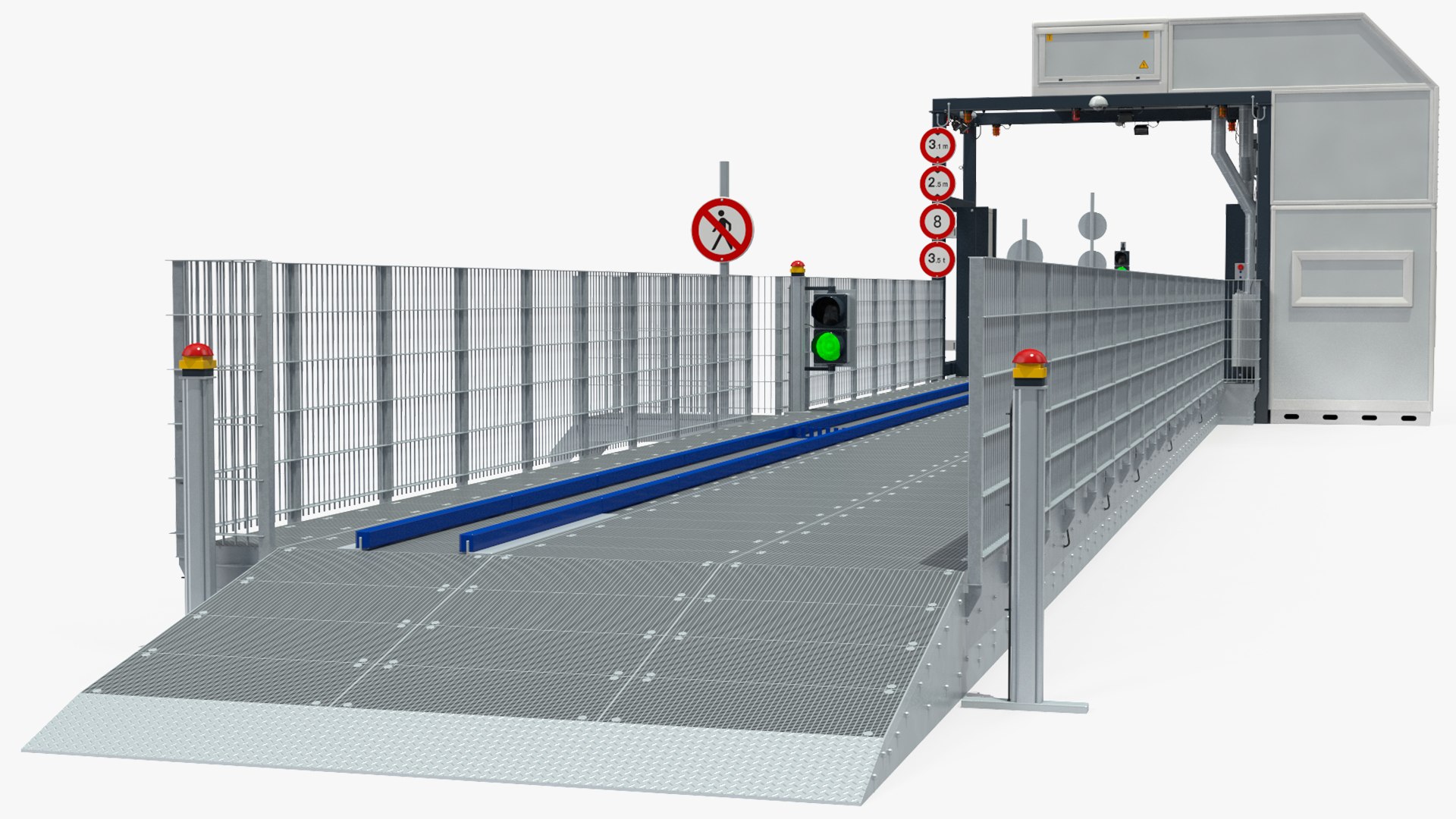 3D Cargo and Vehicle Inspection Conveyor System - TurboSquid 1766492
