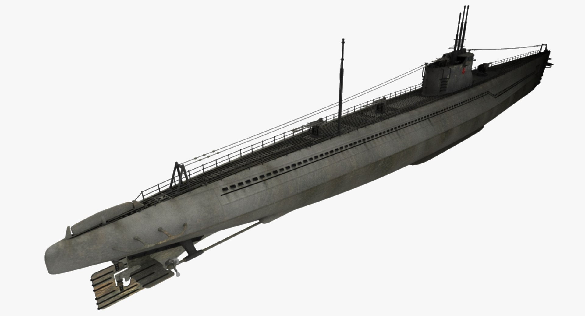3ds I-52 Japanese Submarine 52